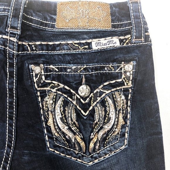 Miss Me | Jeans | Miss Me Rose Rose Gold Label Signature Easy Boot ...